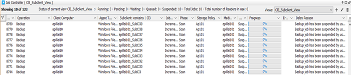 Viewing Job Information Based On a View or Column Filter