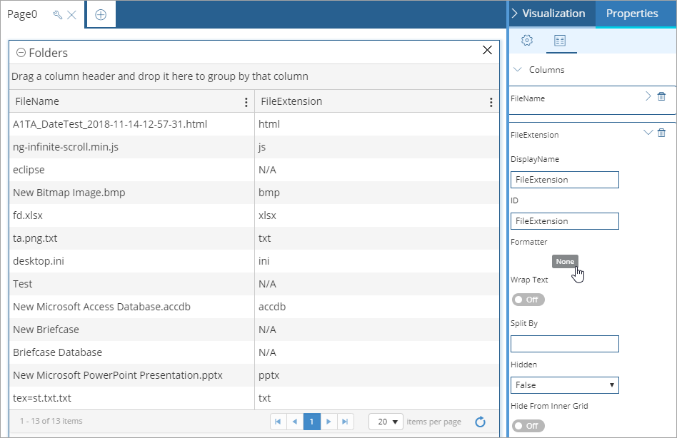 Creating a Preview for Data in Reports
