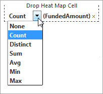 Configuring Heat Map Components in the Report Builder