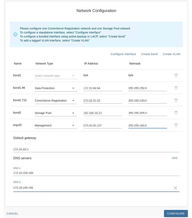 Deploying HyperScale X With Tagged VLAN With Bonding and Management Network