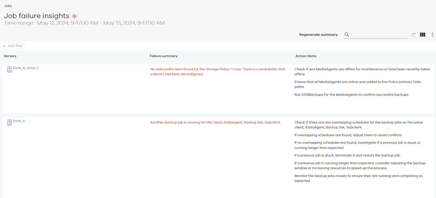 Using Arlie Active Insights to Resolve a Pending or Failed Job