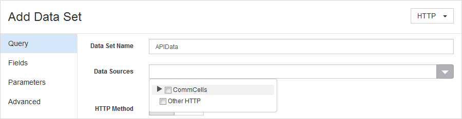Creating HTTP Data Sets
