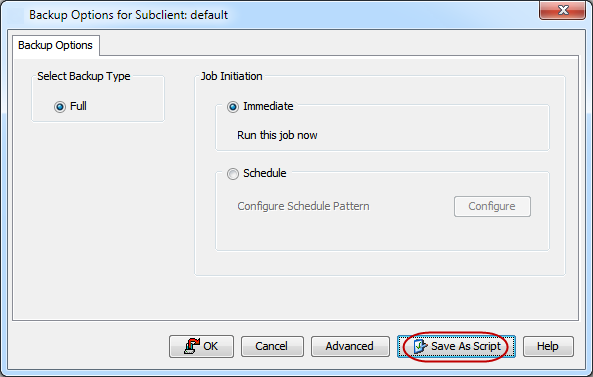 Command Line Interface - Backup - PostgreSQL iDataAgent