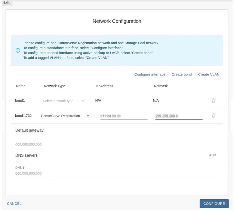 Deploying HyperScale X With Tagged VLAN With Bonding and Management Network